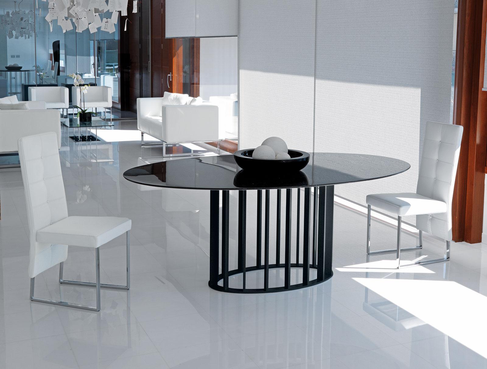Embassy tavolo ovale vetro e metallo - Italy Dream Design Embassy tavolo ovale vetro e metallo - Italy Dream Design