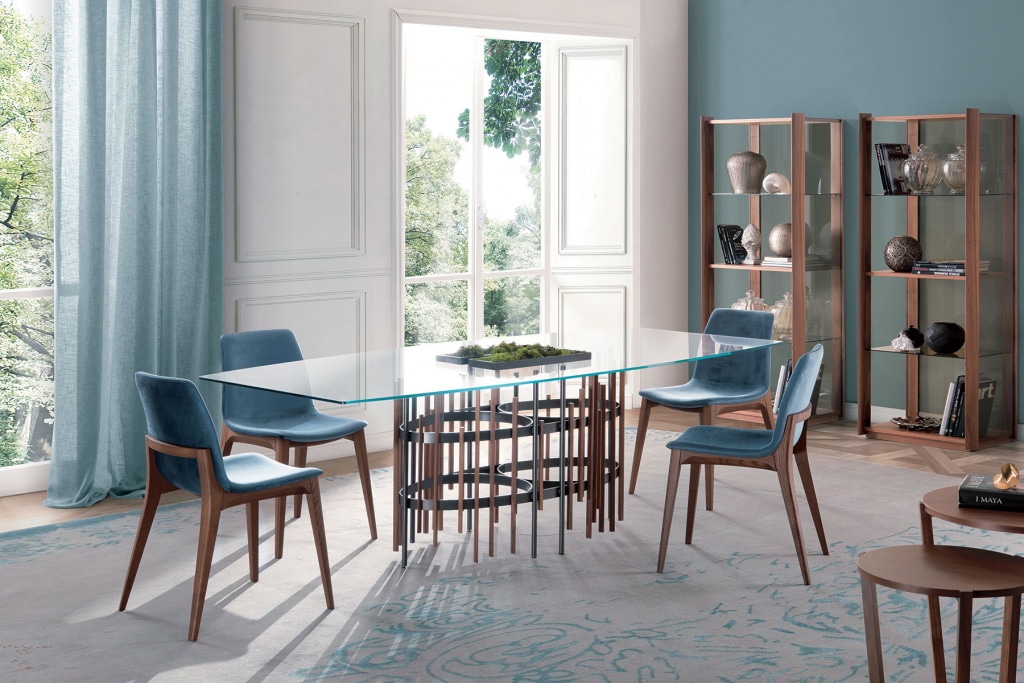 BAMBOU Tavolo in Vetro | di lusso Made in Italy | Italy Dream Design