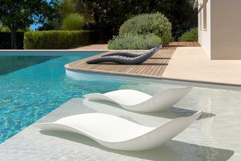 Sunbed in coloured polyethylene - Shop Online | Italy Dream Design