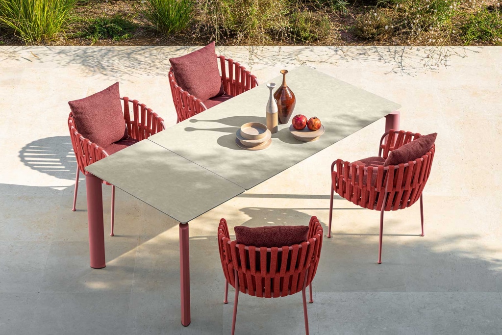 Fabric - red outdoor chair - Shop Online | Italy Dream Design