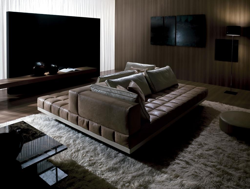 Insula Modular Leather Sofa | Shop Online - Italy Dream Design
