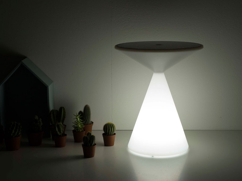 Lucy built-in LED round coffee table - Shop Online | Italy Dream Design