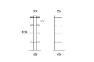 Step column bookcase - Shop Online | Italy Dream Design