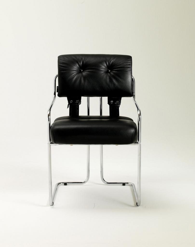 Tucroma Padded Chrome Frame & Leather Covered Chair | Shop Online ...