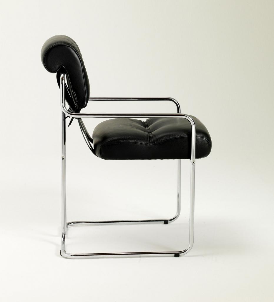 Tucroma Padded Chrome Frame & Leather Covered Chair | Shop Online ...