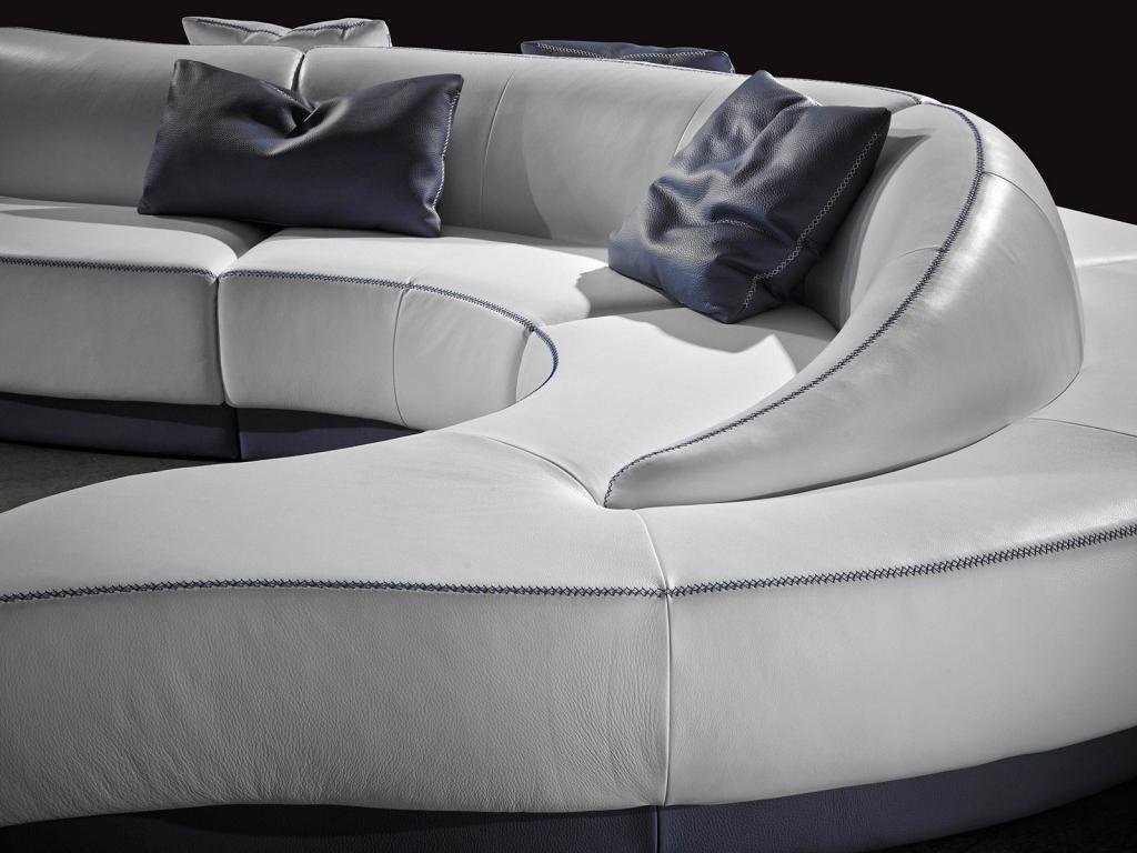 Wave Modular Handmade Leather Home Sofa | Shop Online - Italy Dream Design