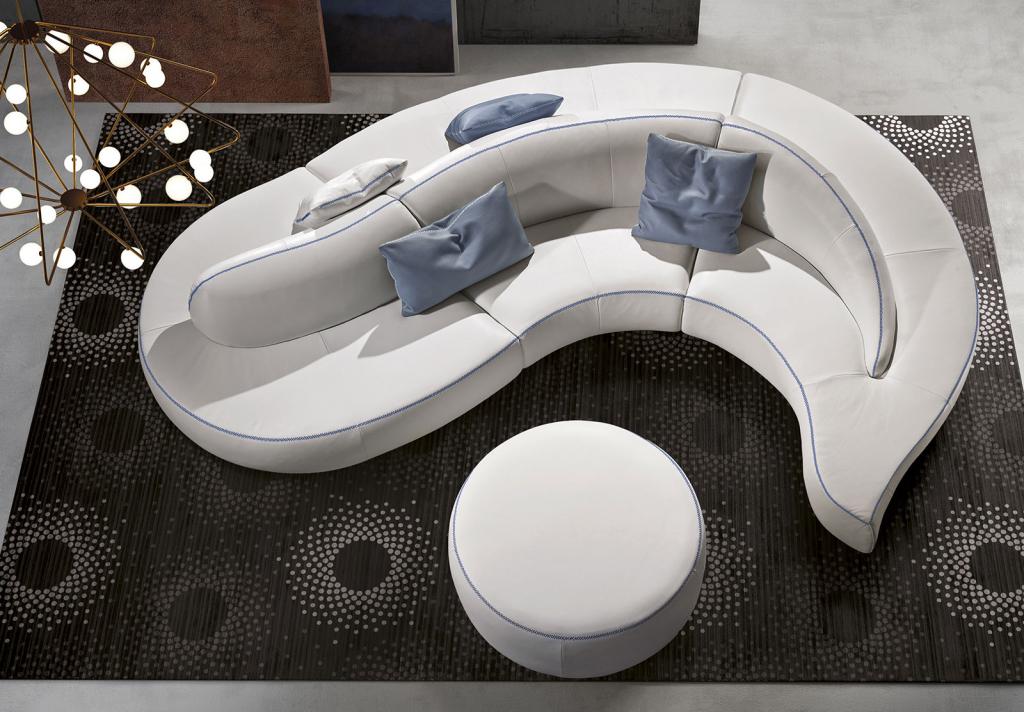 Wave Modular Handmade Leather Home Sofa | Shop Online - Italy Dream Design